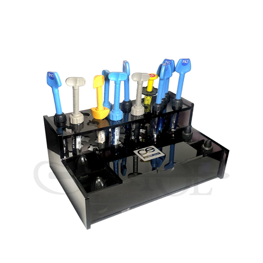 استند کامپوزیت 17 خانه دودی همراه با محفظه میکروبراش و باندینگ ...